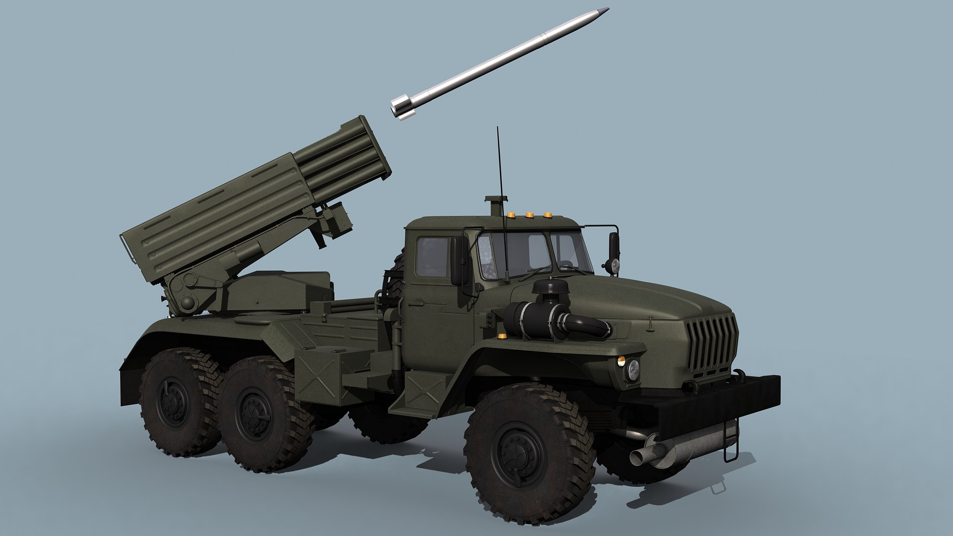 Grad family MLRS 3D - TurboSquid 2096743