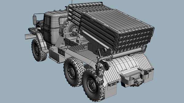 modelo 3d Grad family MLRS - TurboSquid 2096743