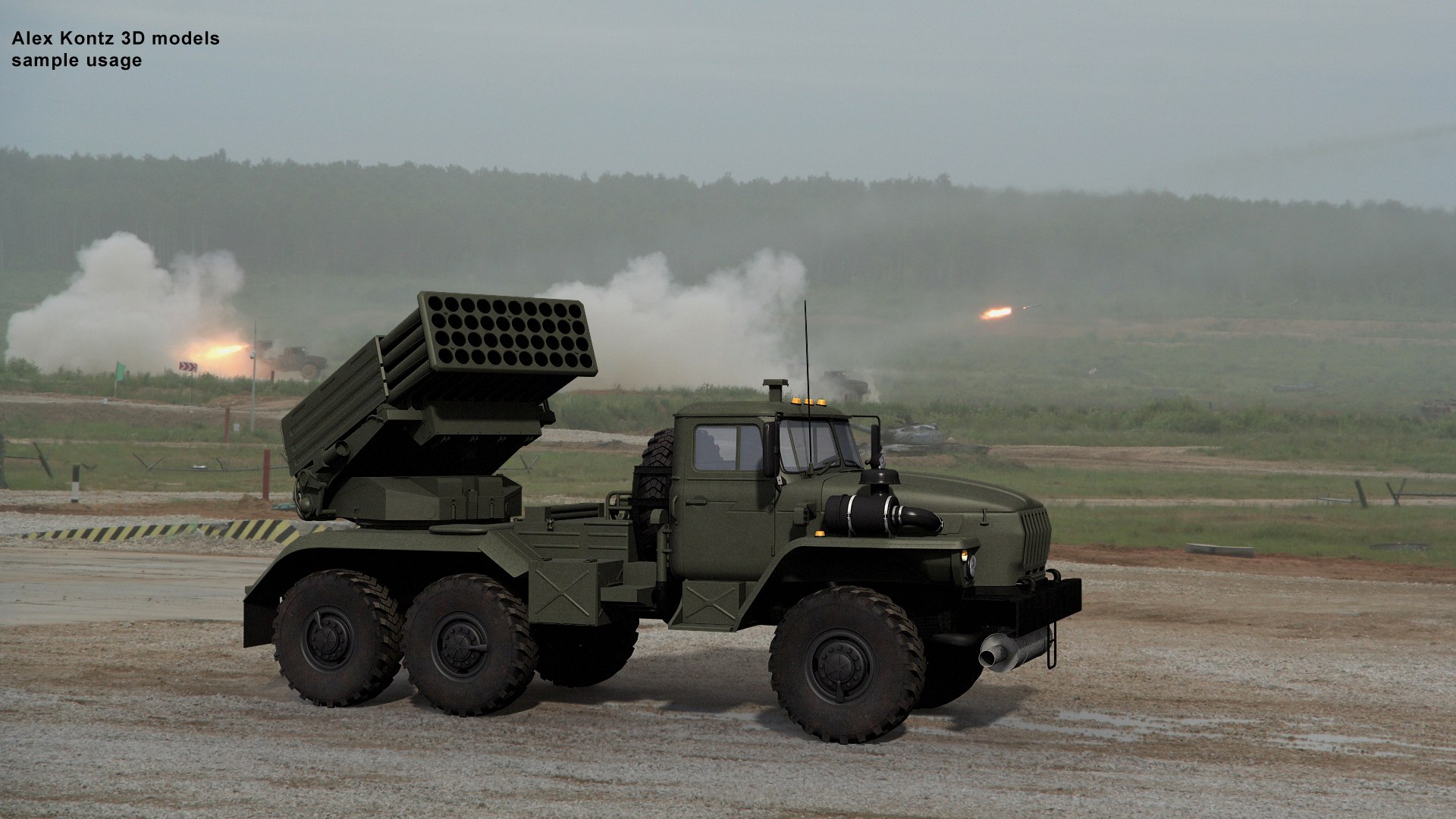 Grad Family MLRS 3D - TurboSquid 2096743