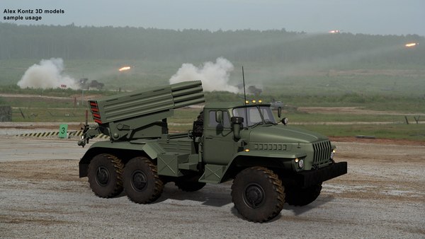 modelo 3d Grad family MLRS - TurboSquid 2096743