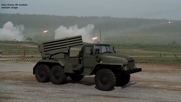 modelo 3d Grad family MLRS - TurboSquid 2096743