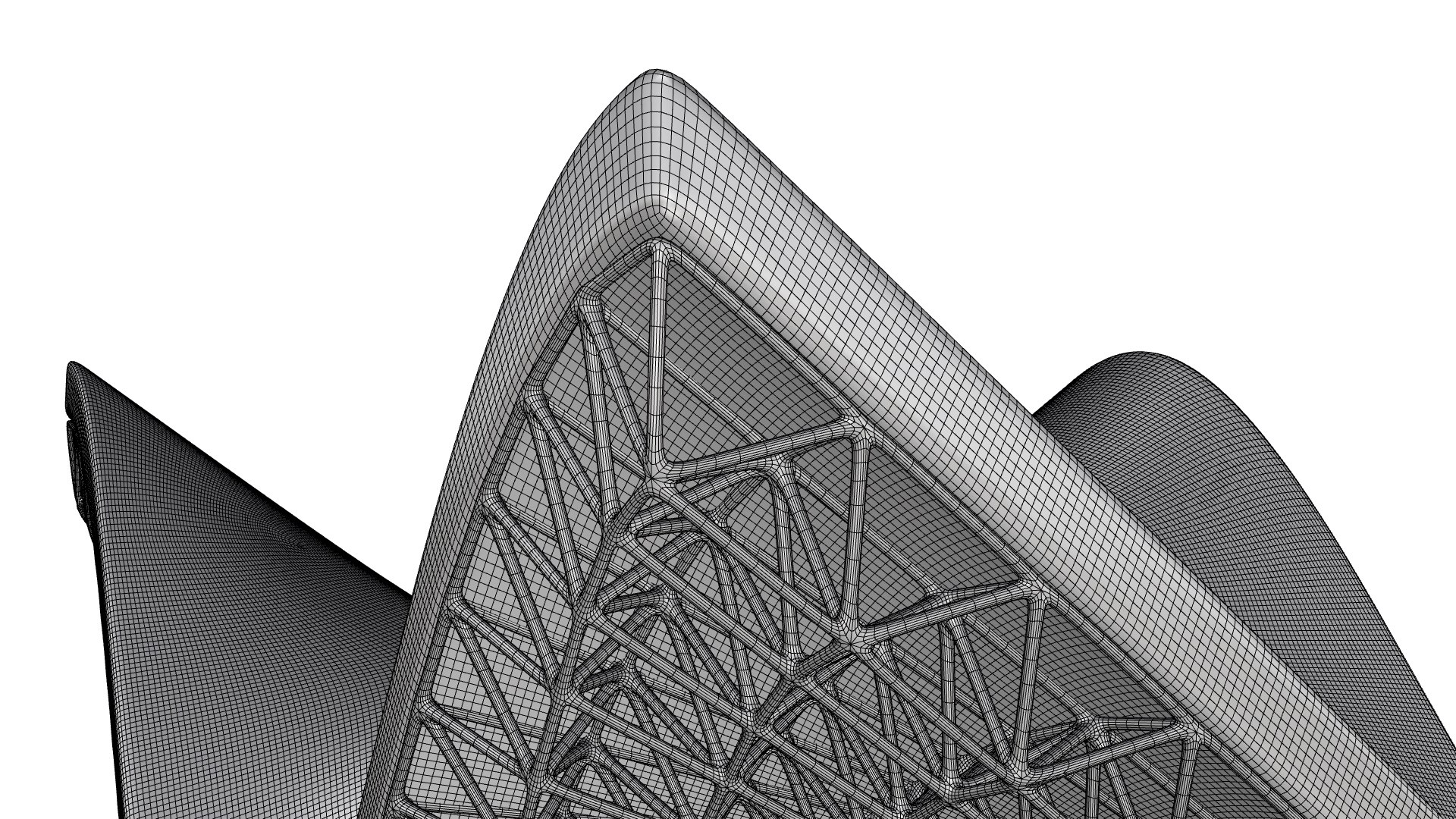 Wavy Space Truss System 02 3D Model - TurboSquid 2258871