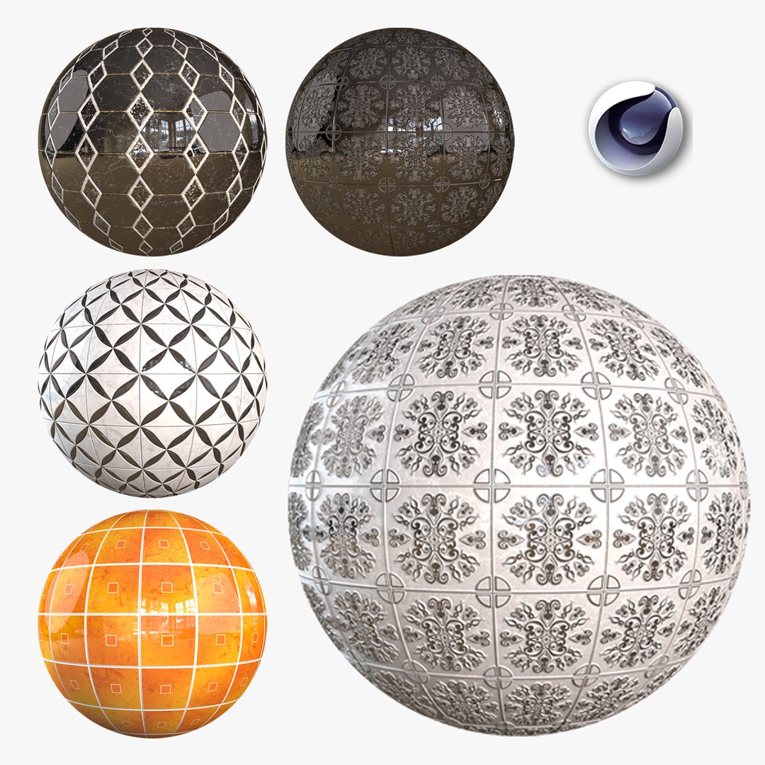 5 Texture PBR 8K Floor Tiles C4D Physical Render 3D Model - TurboSquid ...