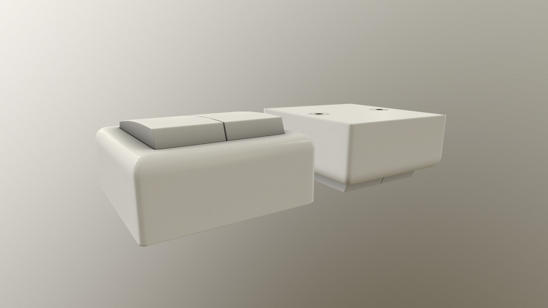 3D Two Key Switch - TurboSquid 1971118