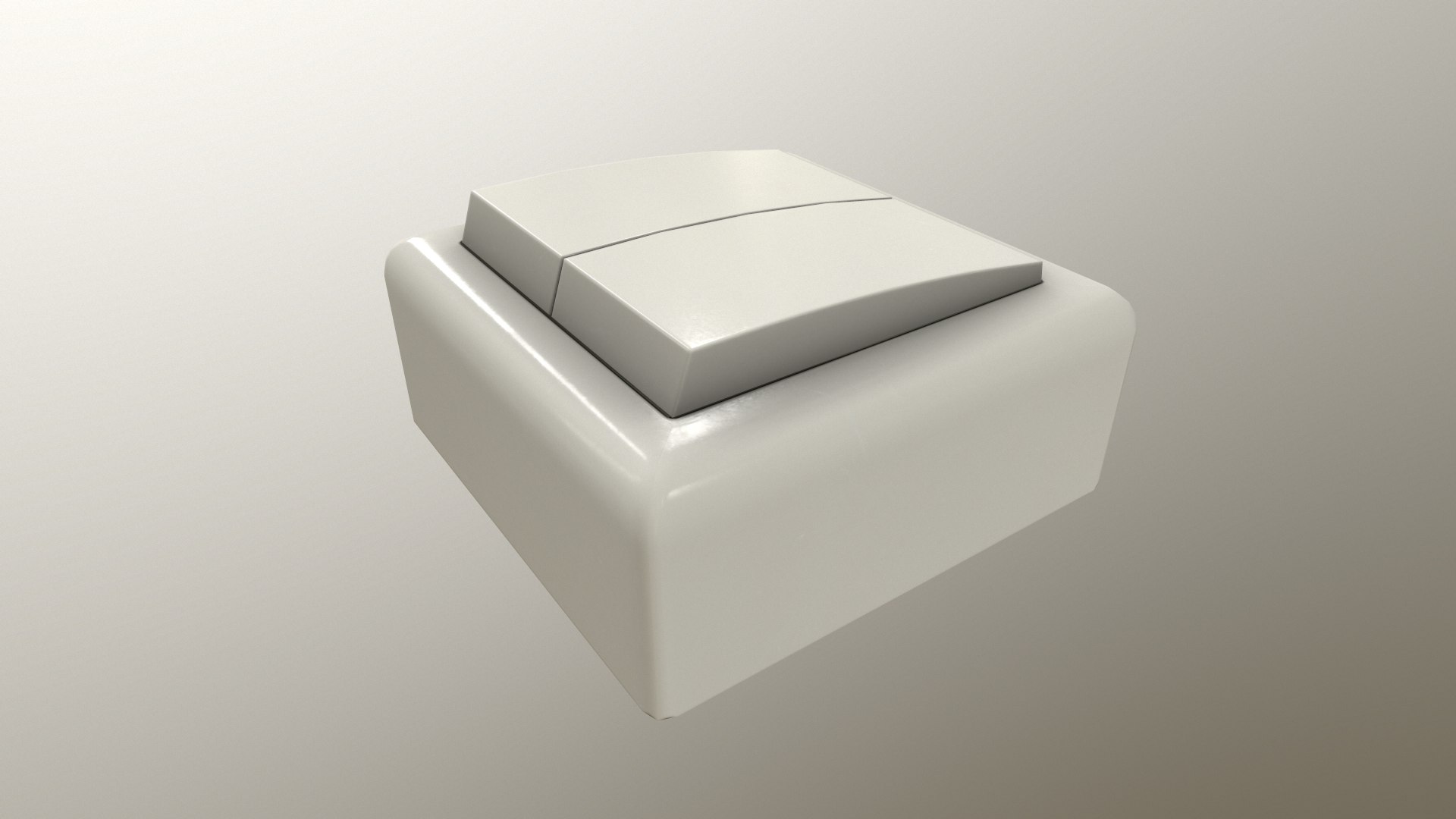 3D Two Key Switch - TurboSquid 1971118