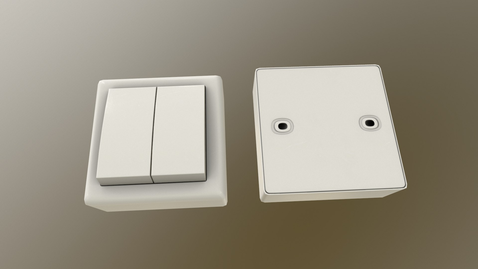 3D Two Key Switch - TurboSquid 1971118