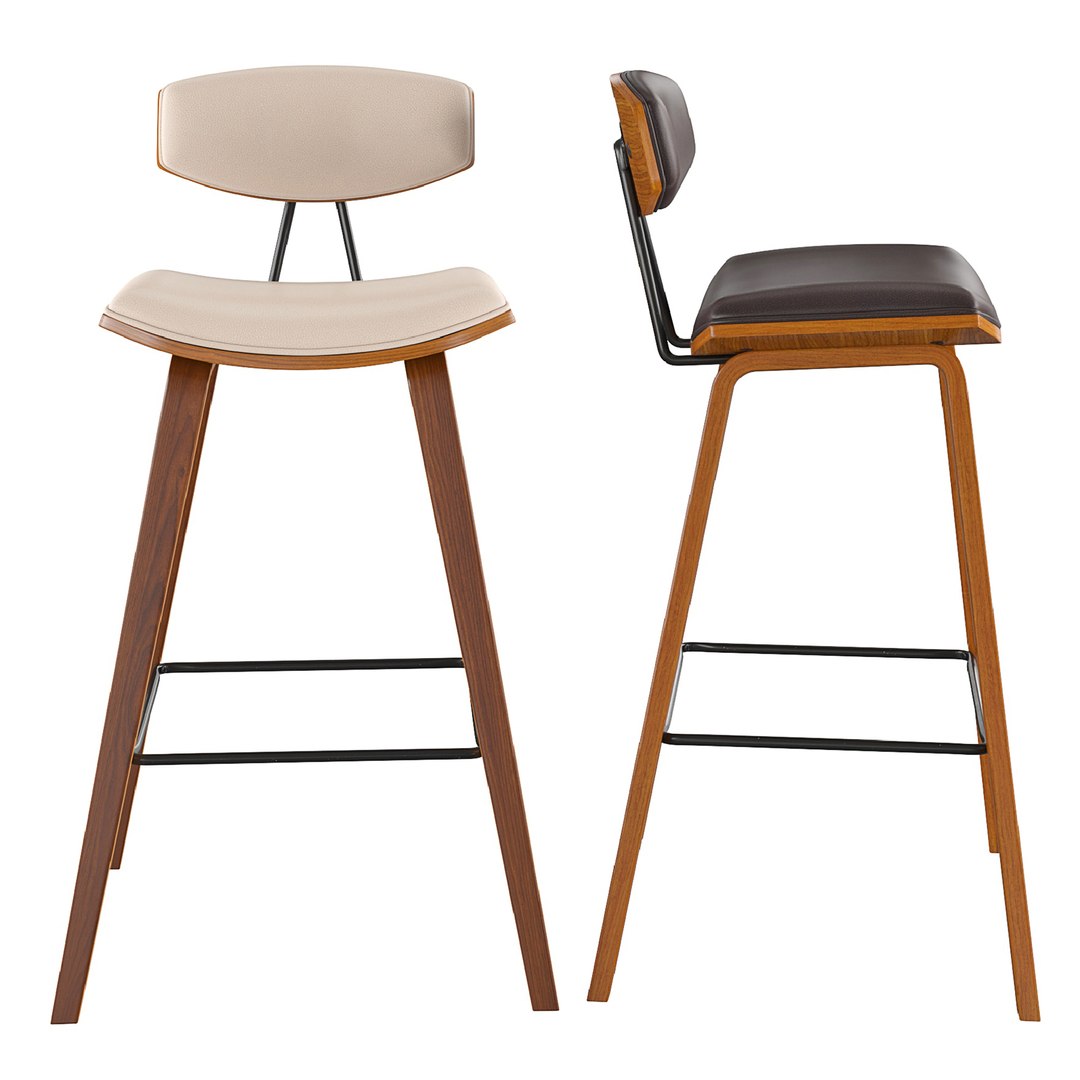 3D Armen Living Fox Bar Stool - TurboSquid 2071013