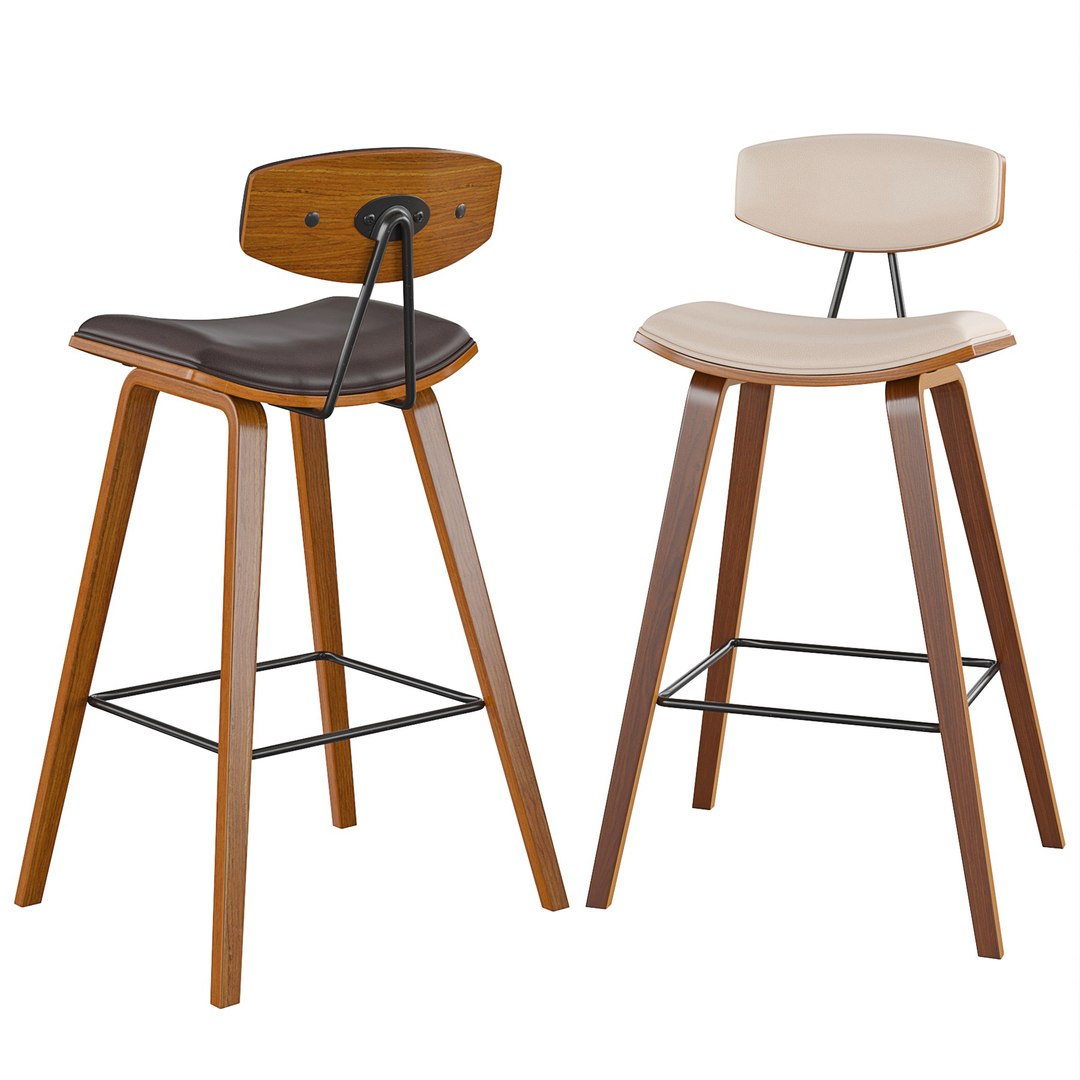 3D Armen Living Fox Bar Stool - TurboSquid 2071013