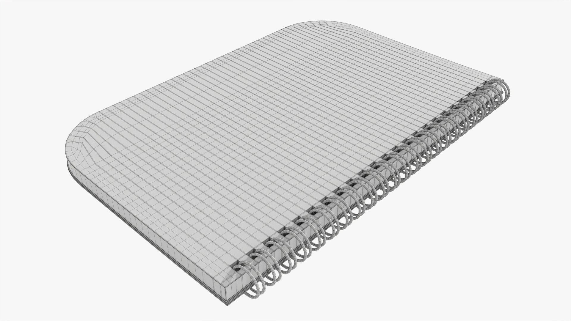 Notebook With Spiral 05 Flipped 3D Model - TurboSquid 1716114
