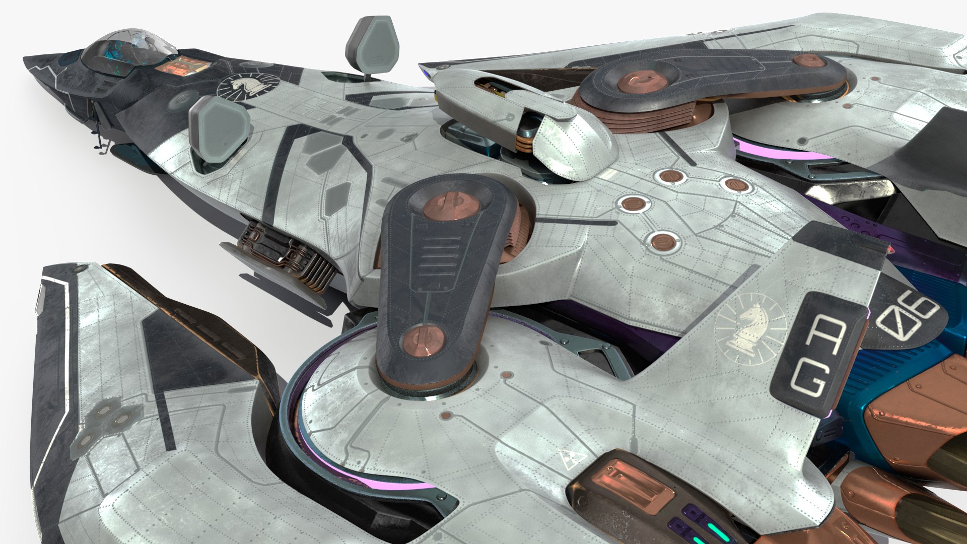 3D Sci Fi Fighter Jet Black model - TurboSquid 1955996