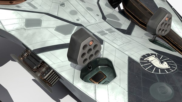 공상 과학 전투기 제트 블랙 3D 모델 - TurboSquid 1955996