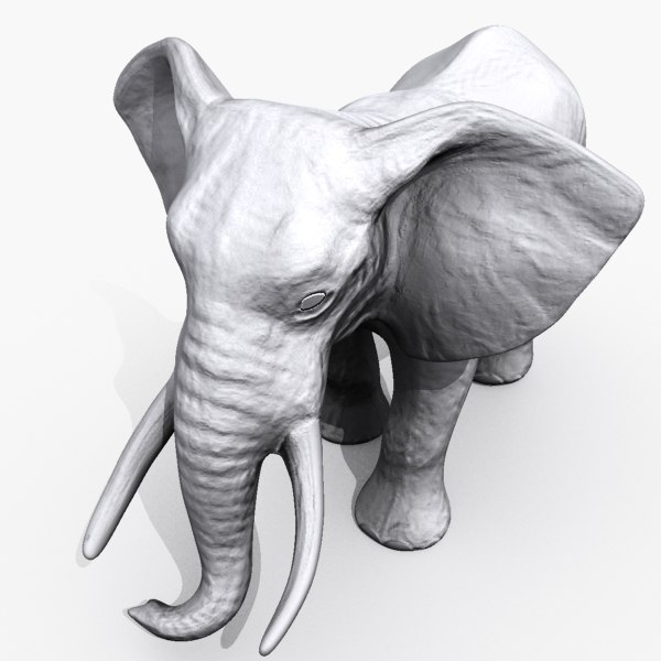 3d model elephant animating