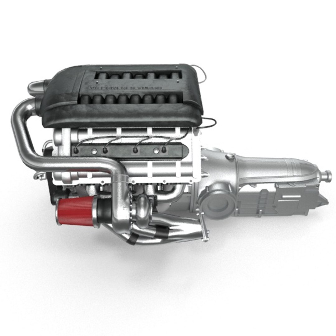 V8 engine model - TurboSquid 1187787