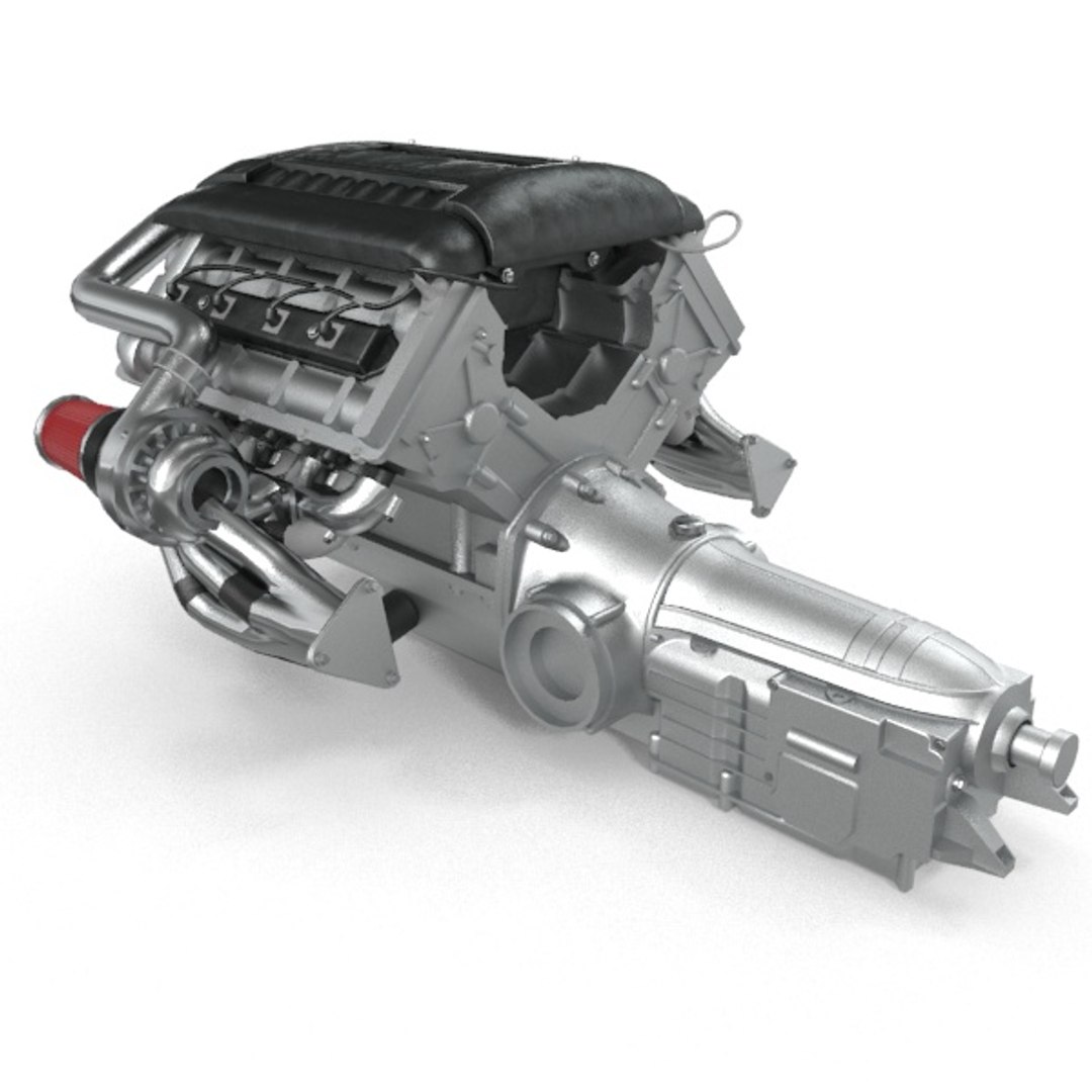 V8 engine model - TurboSquid 1187787