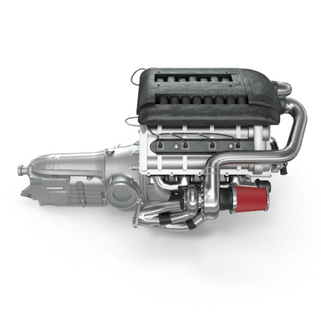 V8 engine model - TurboSquid 1187787