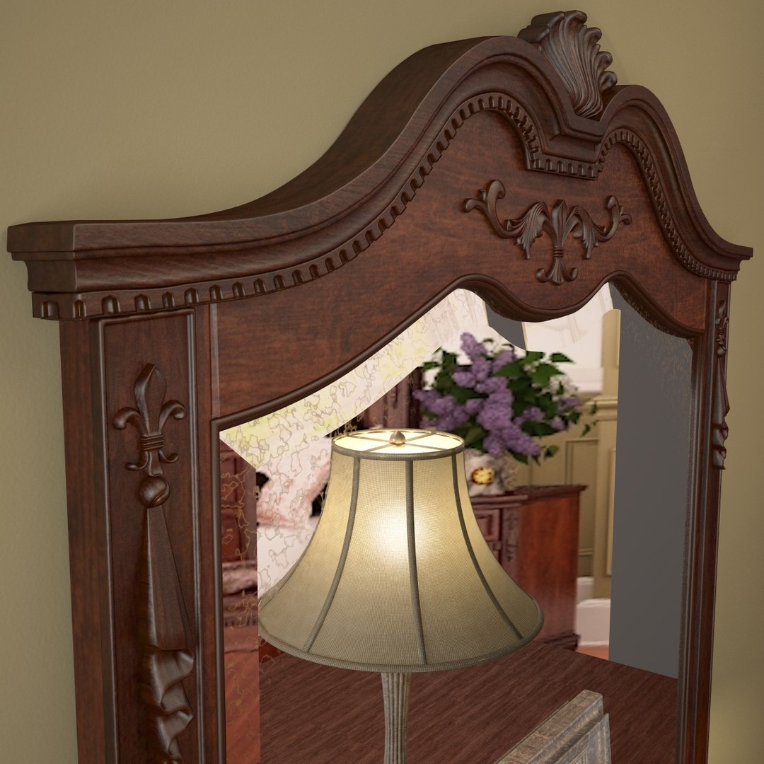 3d decorative classic mirror table lamp
