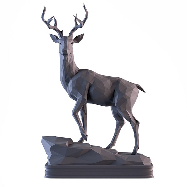 디어 로우폴리 3D 모델 - TurboSquid 1857719