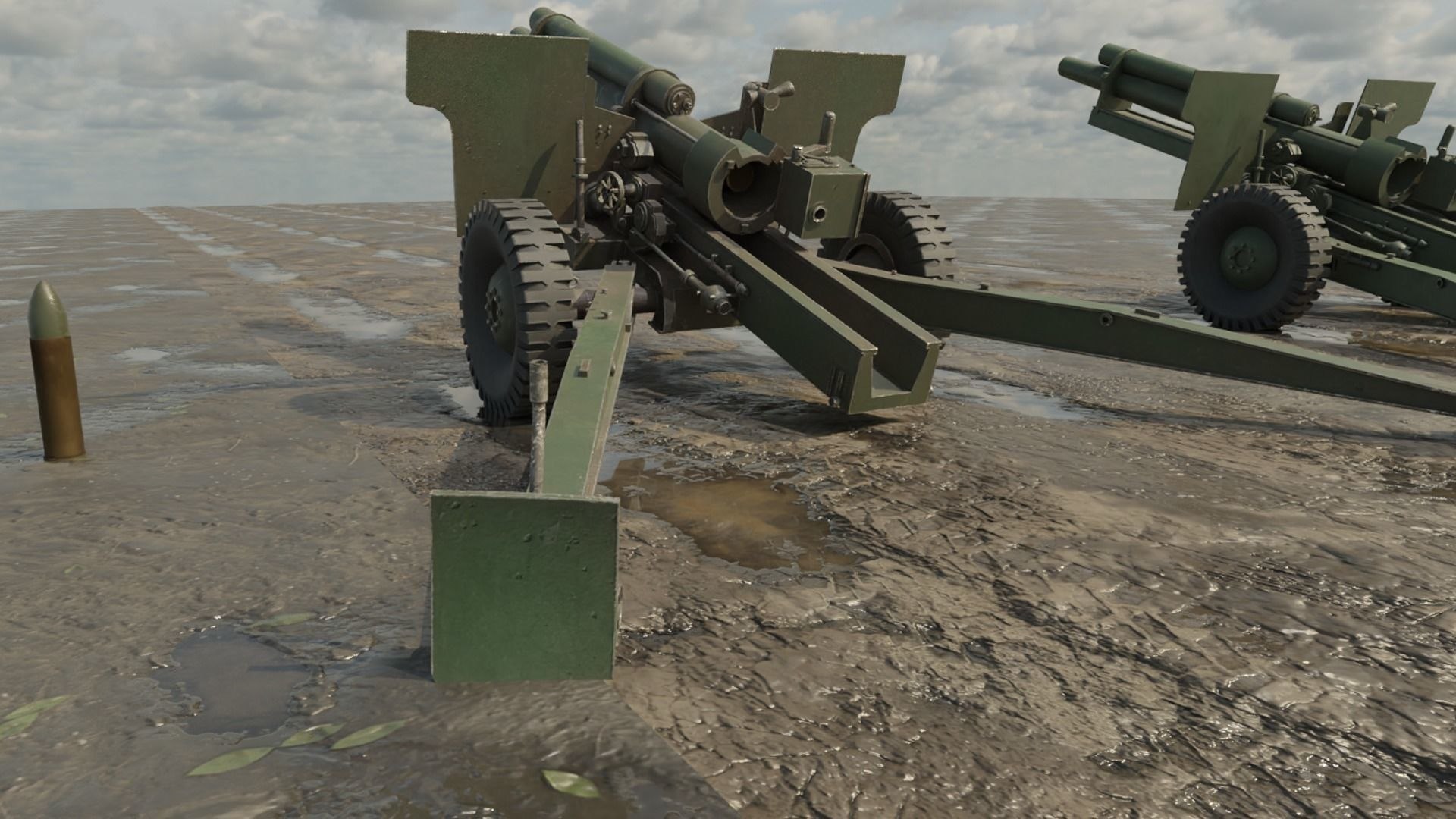 Howitzer Gun 3D Model - TurboSquid 2153835