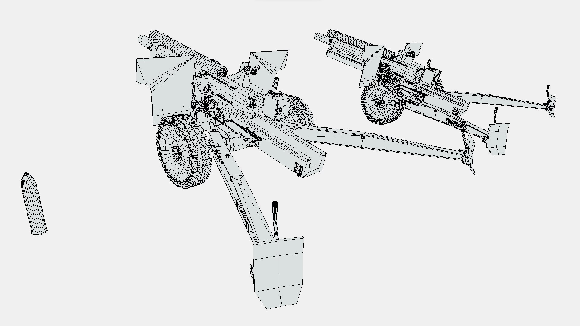 Howitzer Gun 3D Model - TurboSquid 2153835