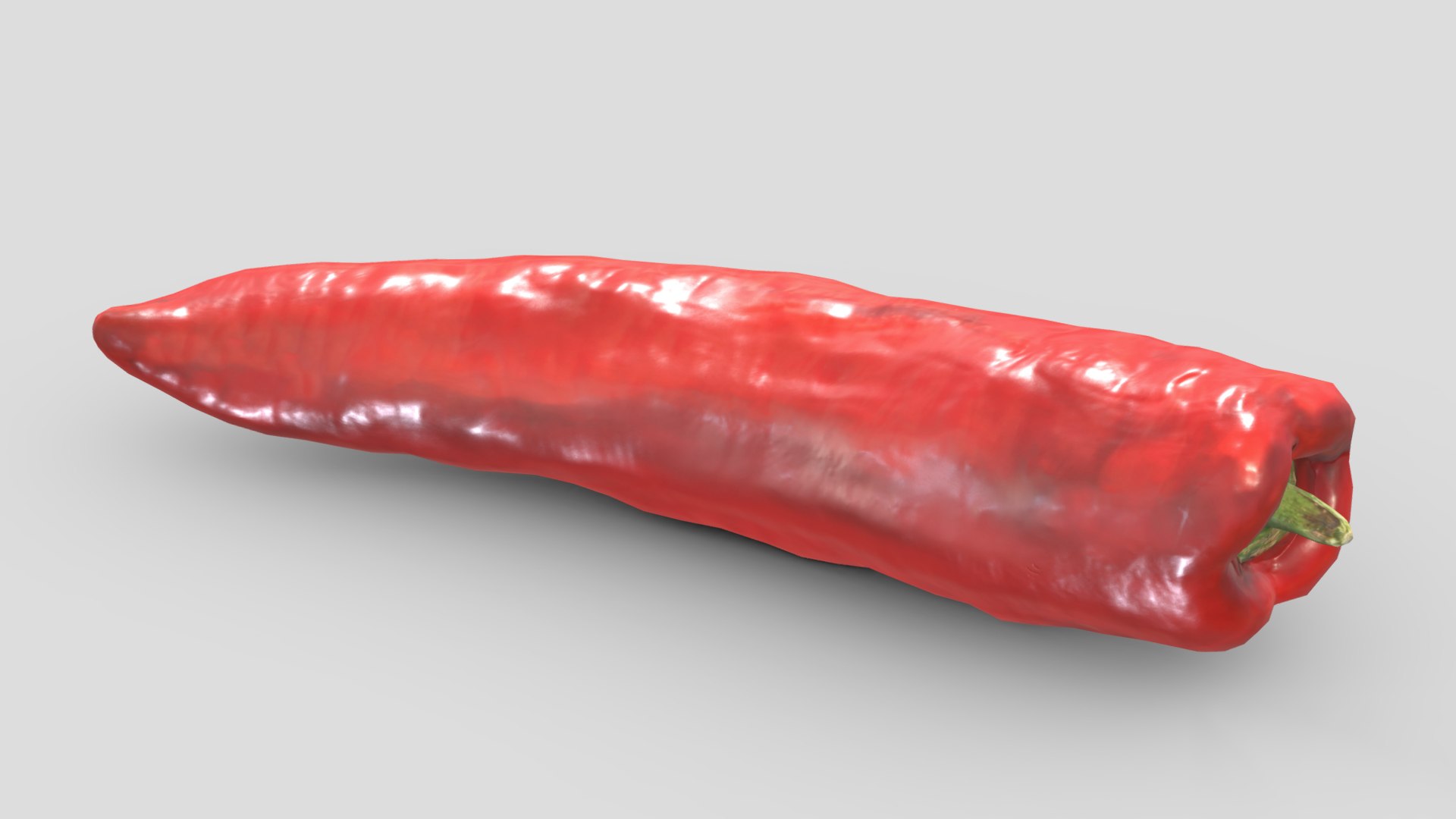 3D Model Vegetable Chili Pepper Low Poly - TurboSquid 2367639