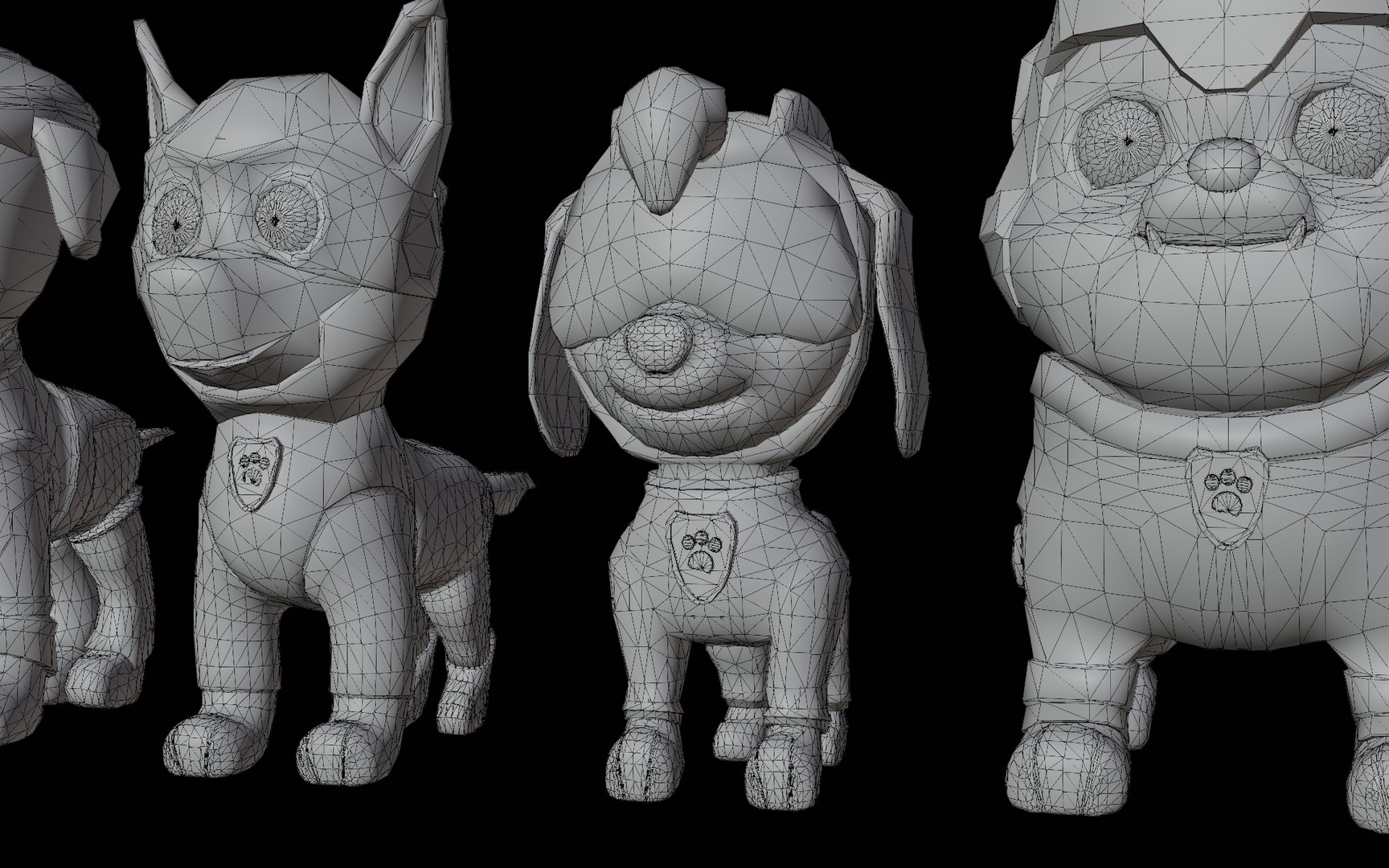 Cartoon Animal Dogs PAWS Patrol 3D Model - TurboSquid 2146638