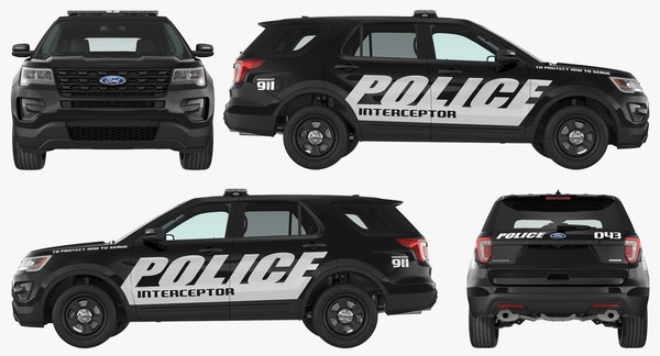 police interceptor unit 2016 3d model