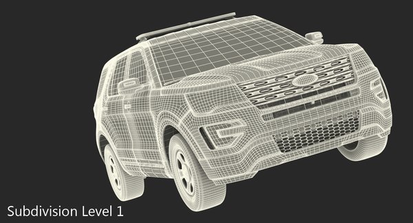 police interceptor unit 2016 3d model