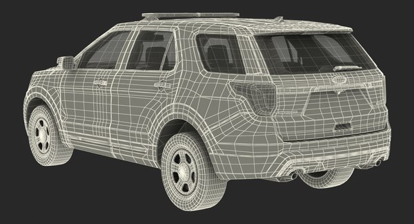 police interceptor unit 2016 3d model