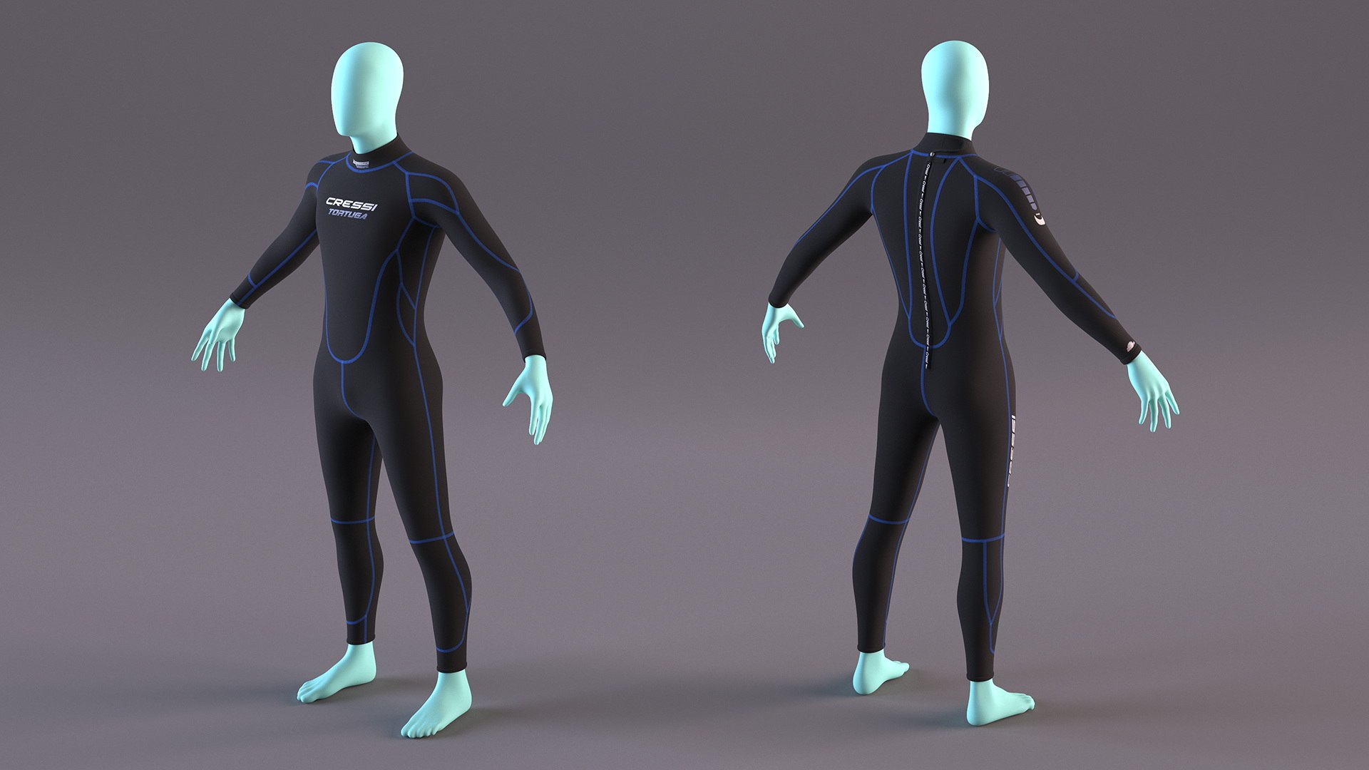 Man Wetsuit Cressi Full Version 3D Model - TurboSquid 2241969