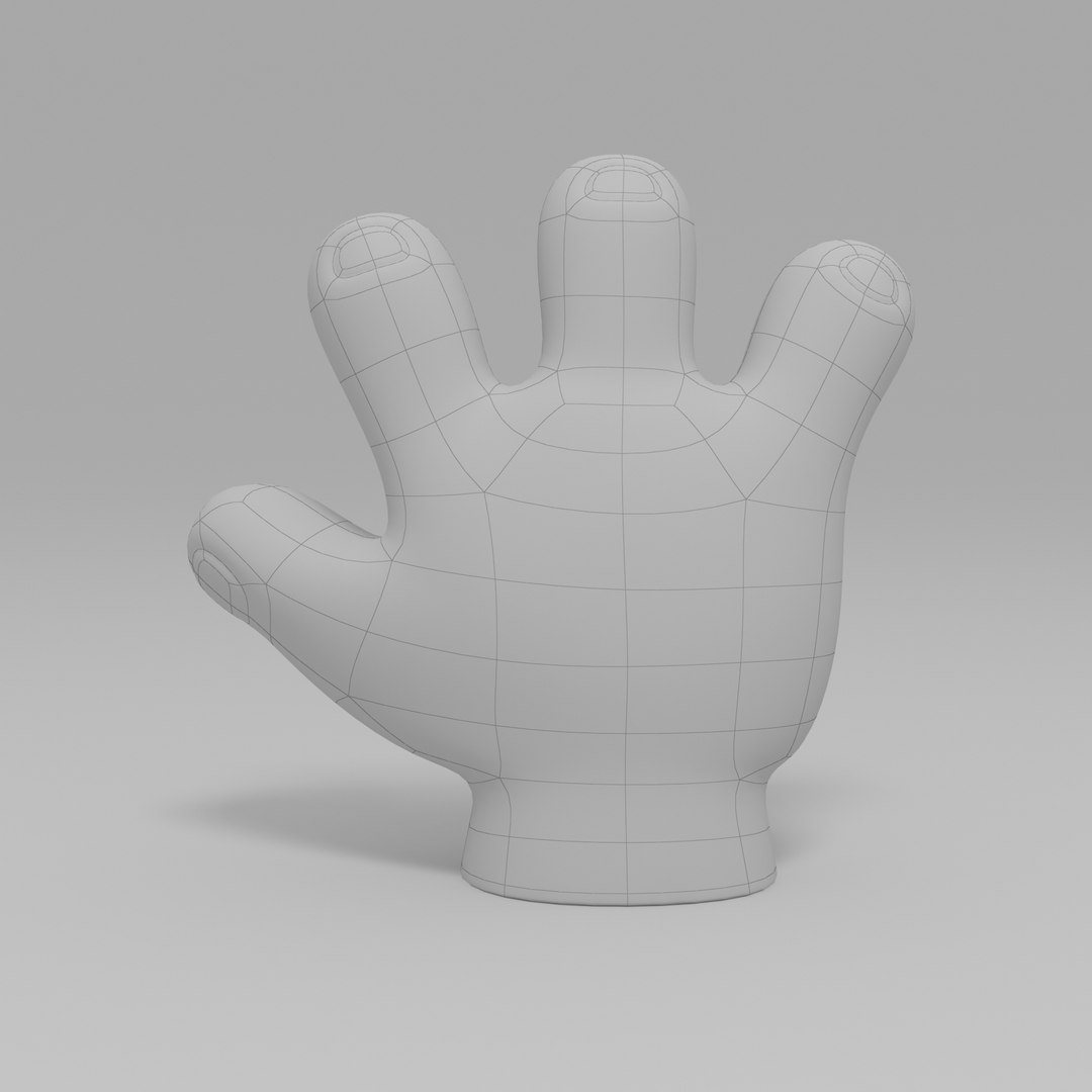 Cartoon Hand 3D Model - TurboSquid 1408243