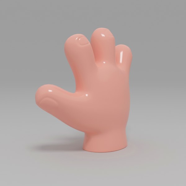 Cartoon hand 3D model - TurboSquid 1408243