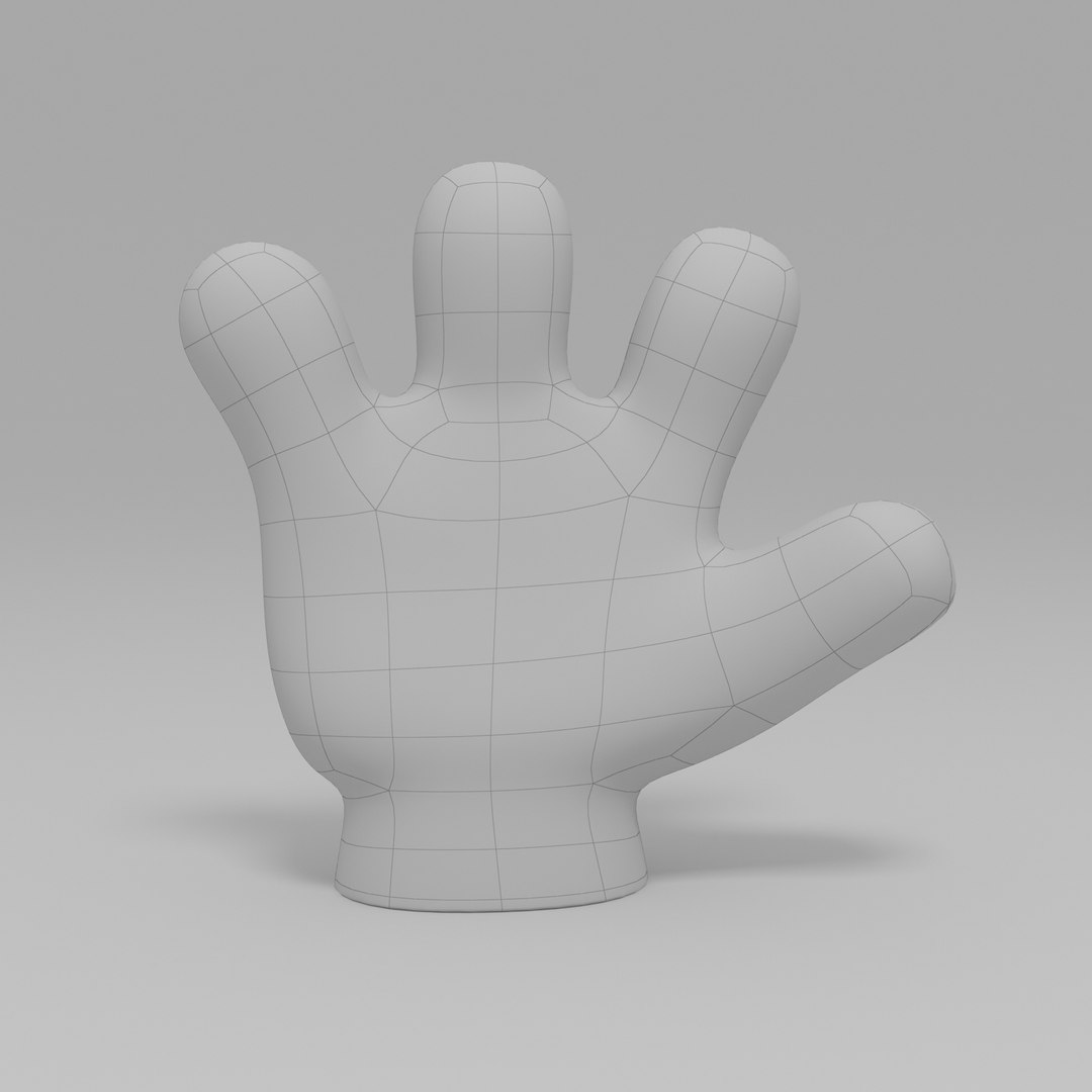 Cartoon Hand 3D Model - TurboSquid 1408243