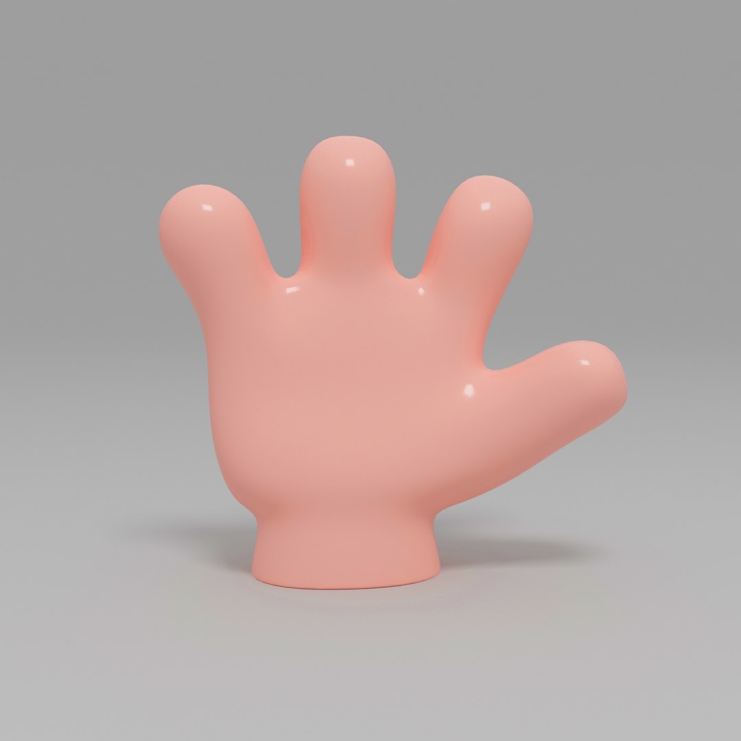 Cartoon Hand 3D Model - TurboSquid 1408243