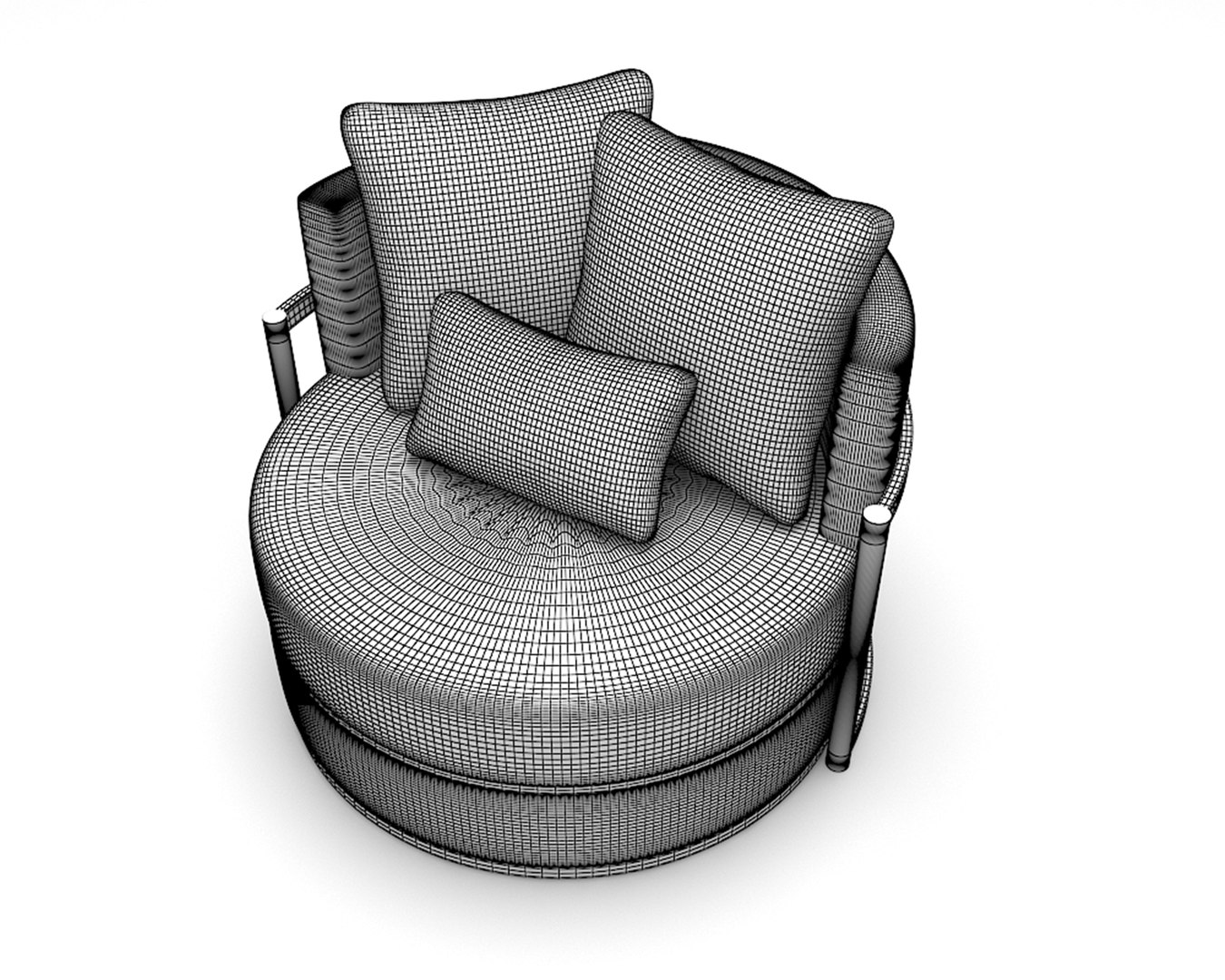 3D Frato Como Armchair Model - TurboSquid 1820112