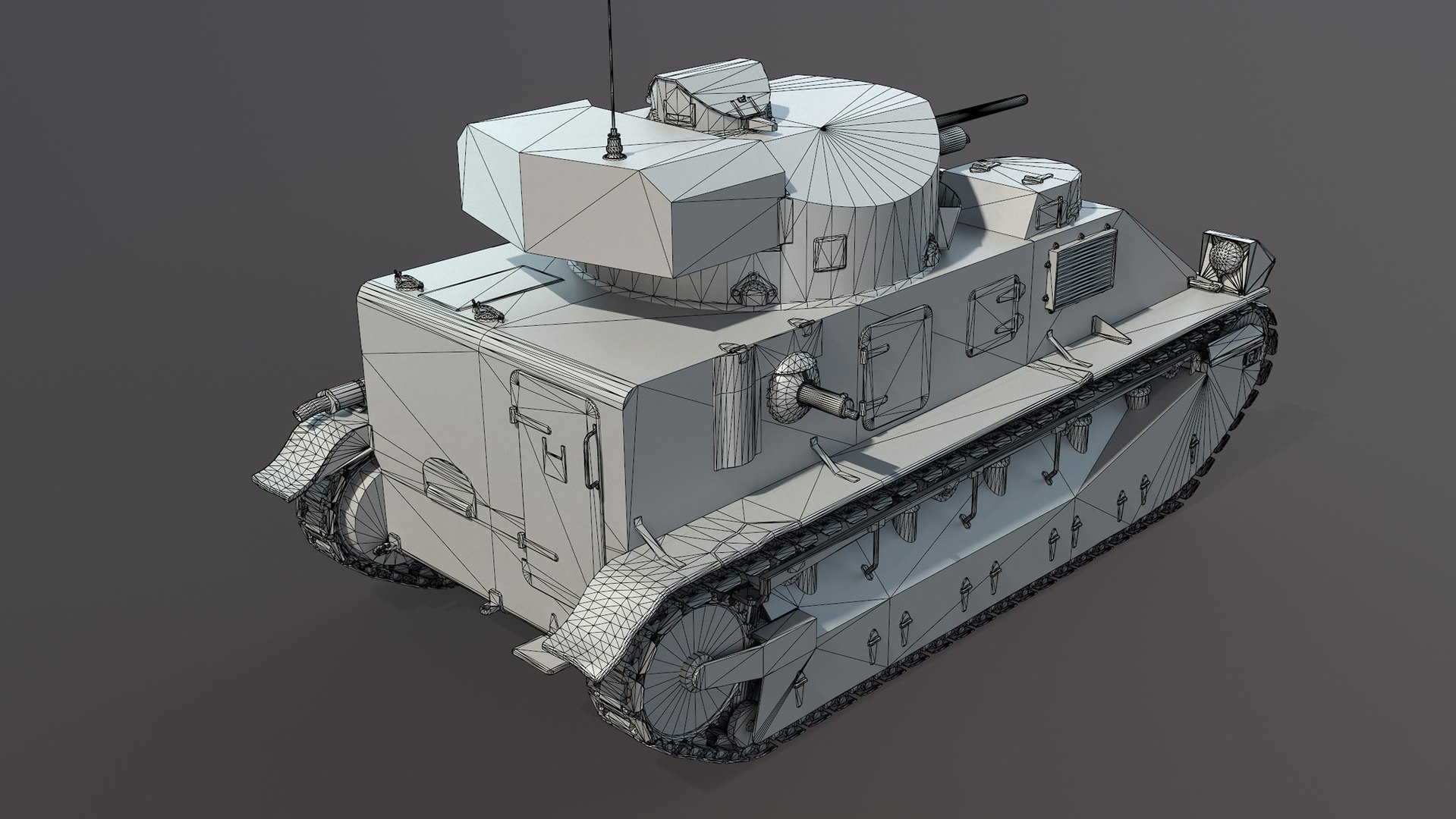 Vickers Medium Mk II 3D Model - TurboSquid 1754827