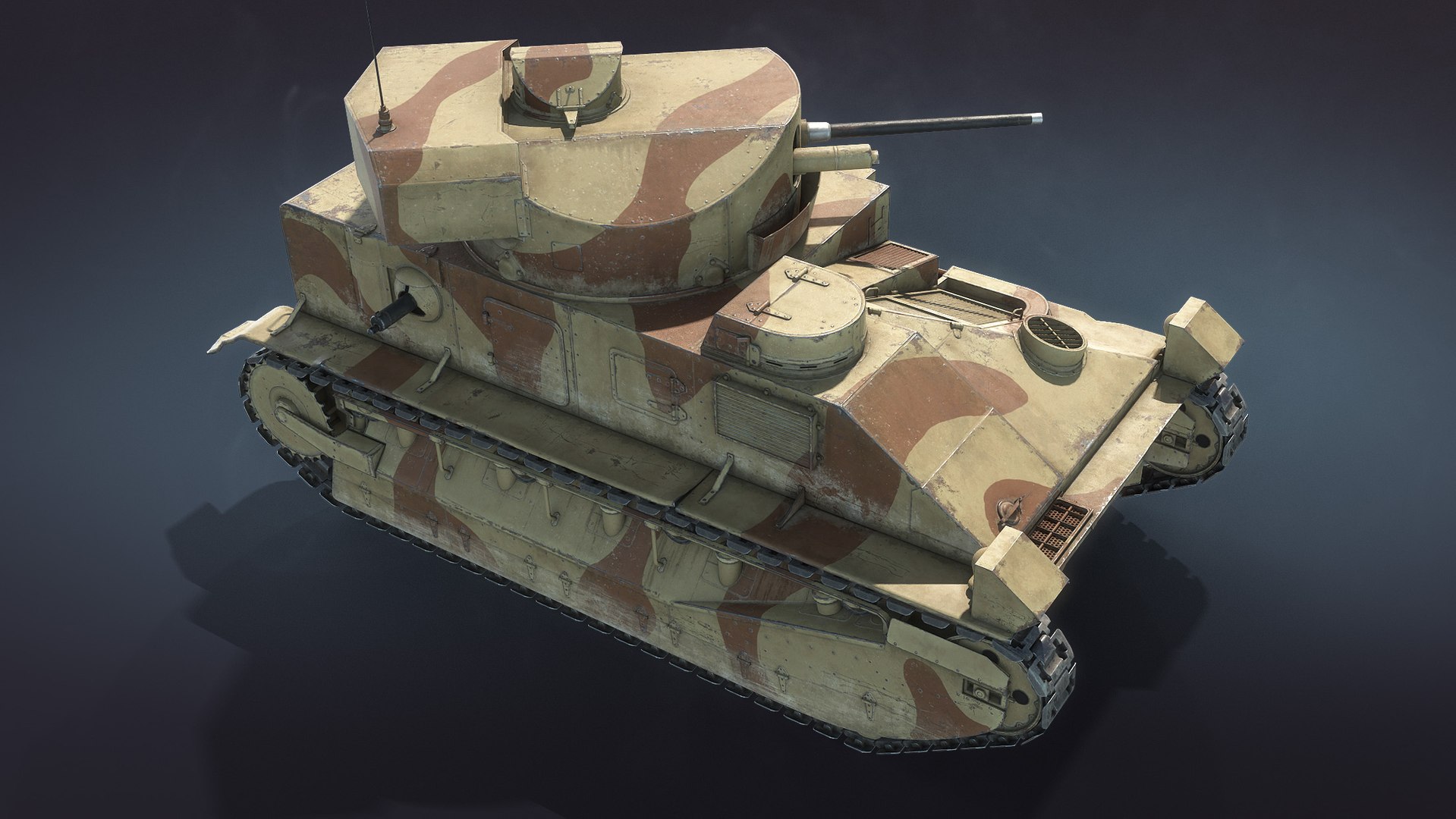 Vickers Medium Mk II 3D Model - TurboSquid 1754827