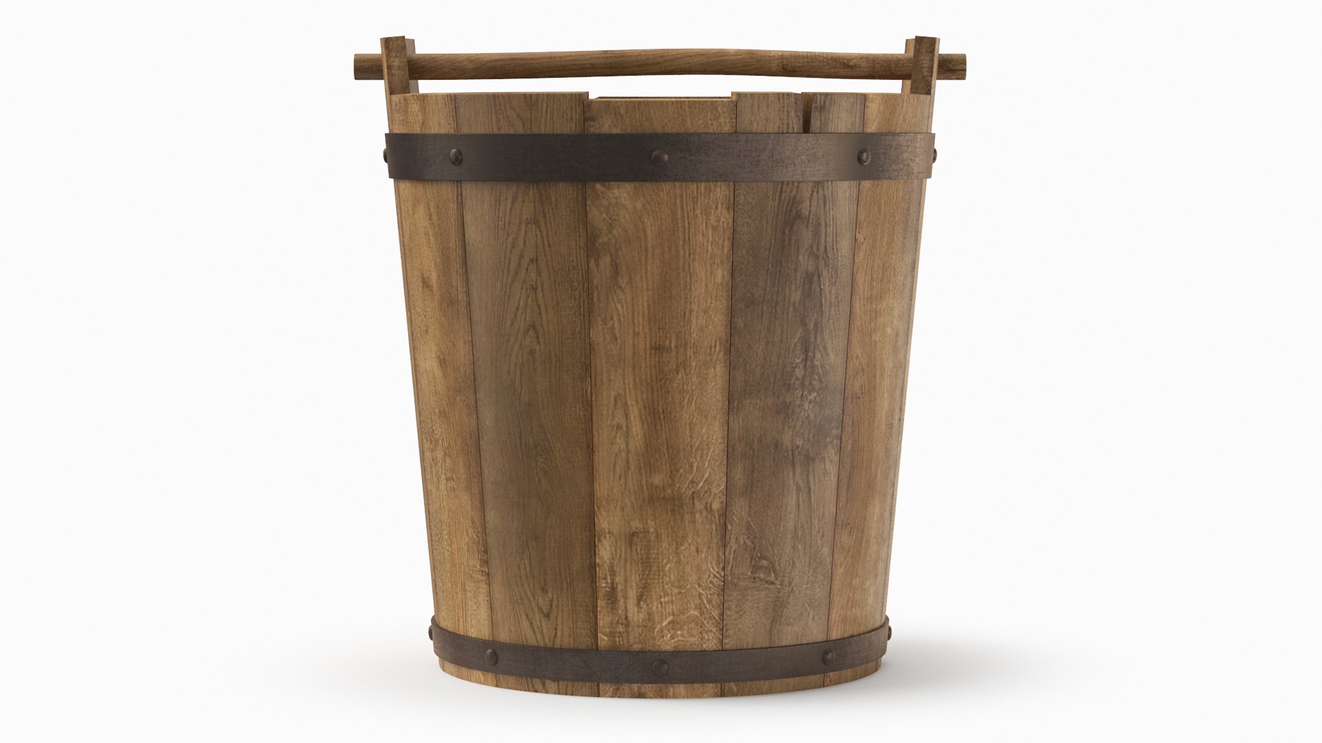 Wooden Bucket 01 3D Model - TurboSquid 2153619