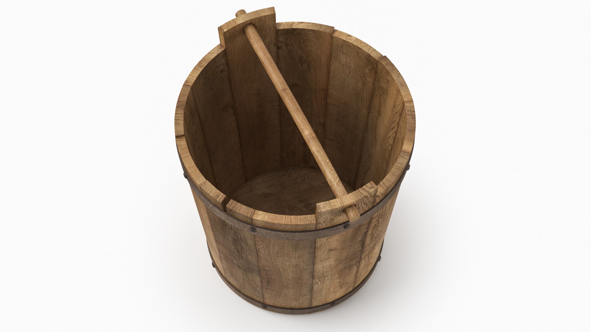 Wooden Bucket 01 3D Model - TurboSquid 2153619