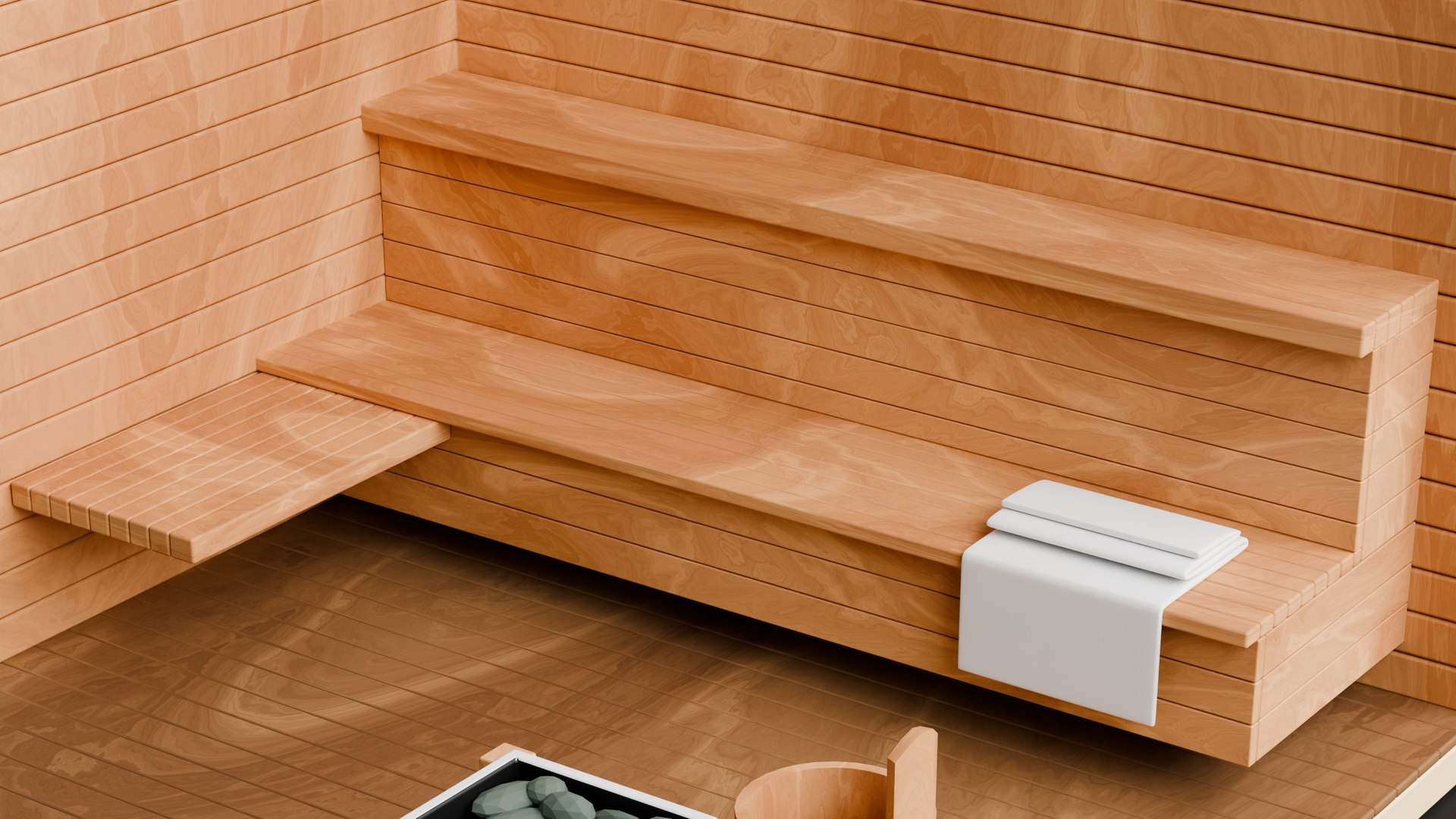 Free Low Poly Sauna Room 3D - TurboSquid 2579090