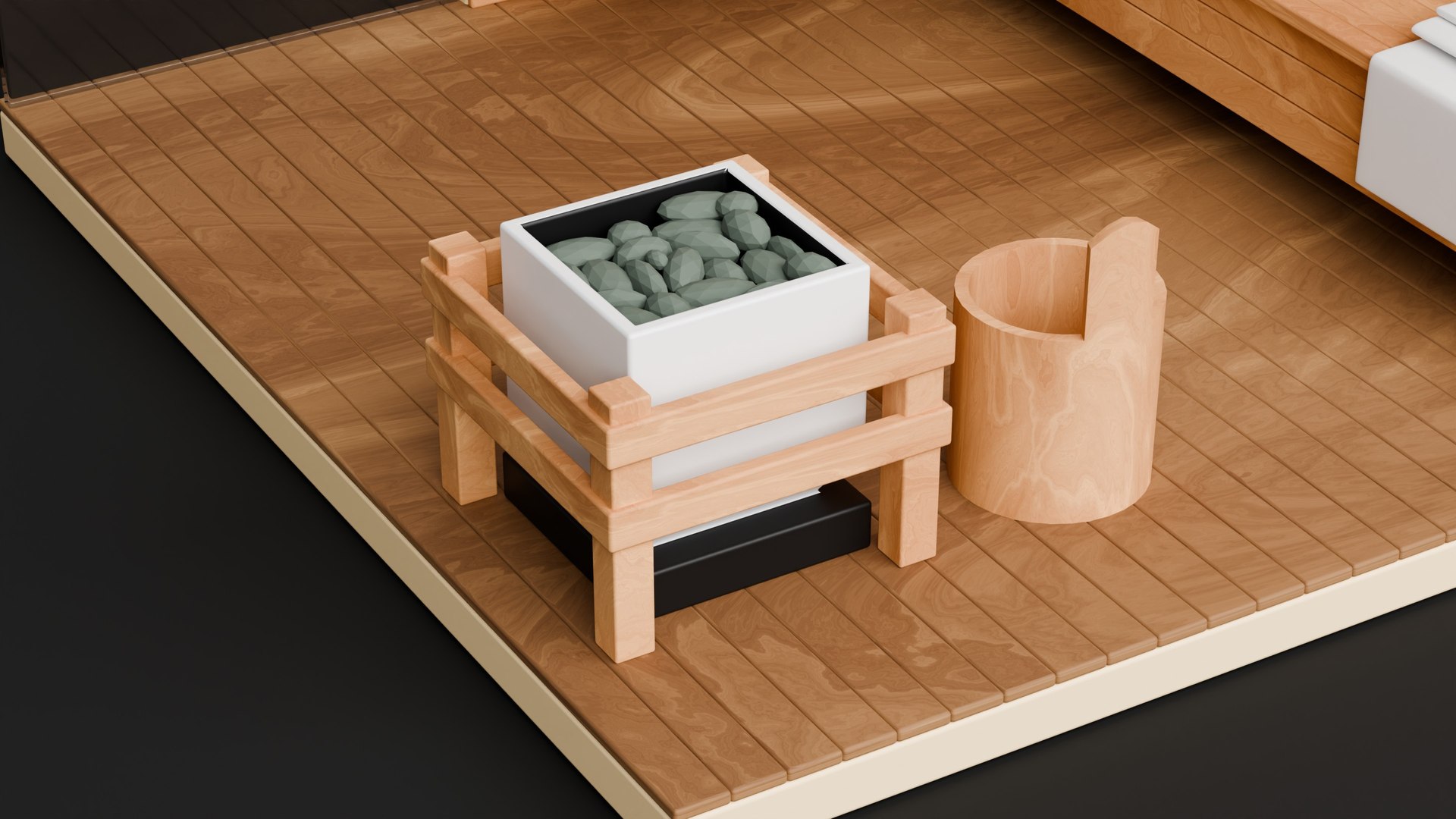 Free Low Poly Sauna Room 3D - TurboSquid 2579090