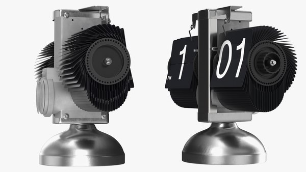3D model Animated Flip Clock Rigged - TurboSquid 1872831