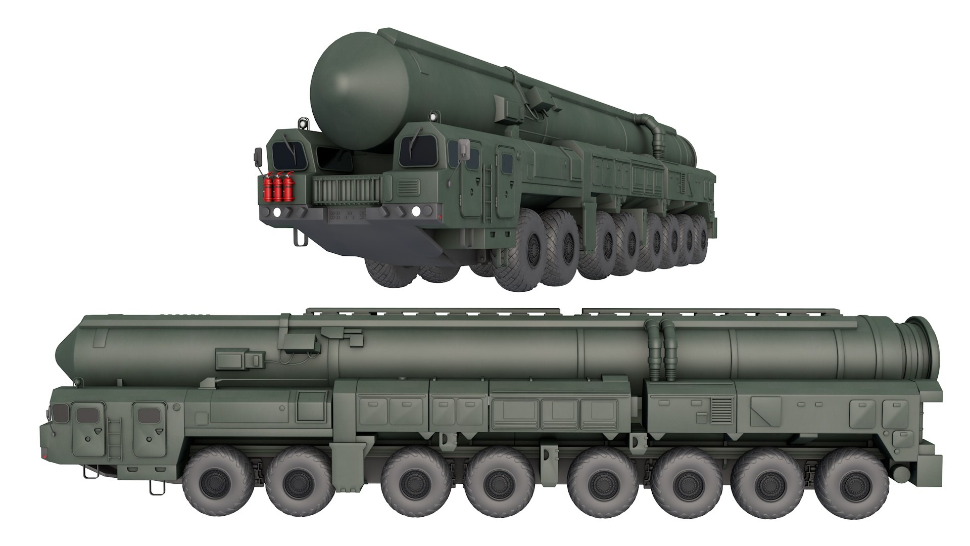 RT 2PM Topol Intercontinental Ballistic Missile 3D Model - TurboSquid ...