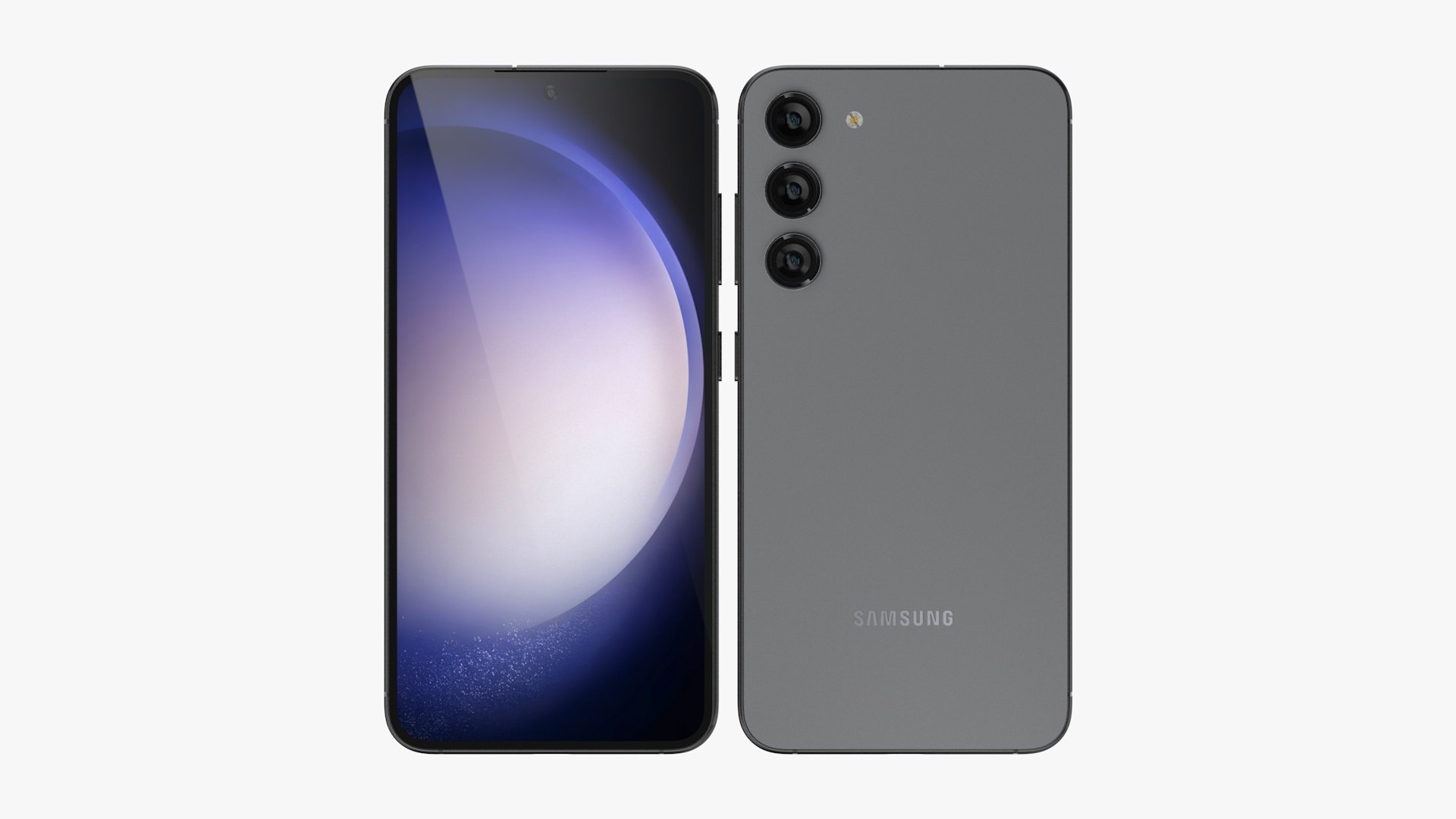 Samsung Galaxy S23 Gray 3D - TurboSquid 2027578