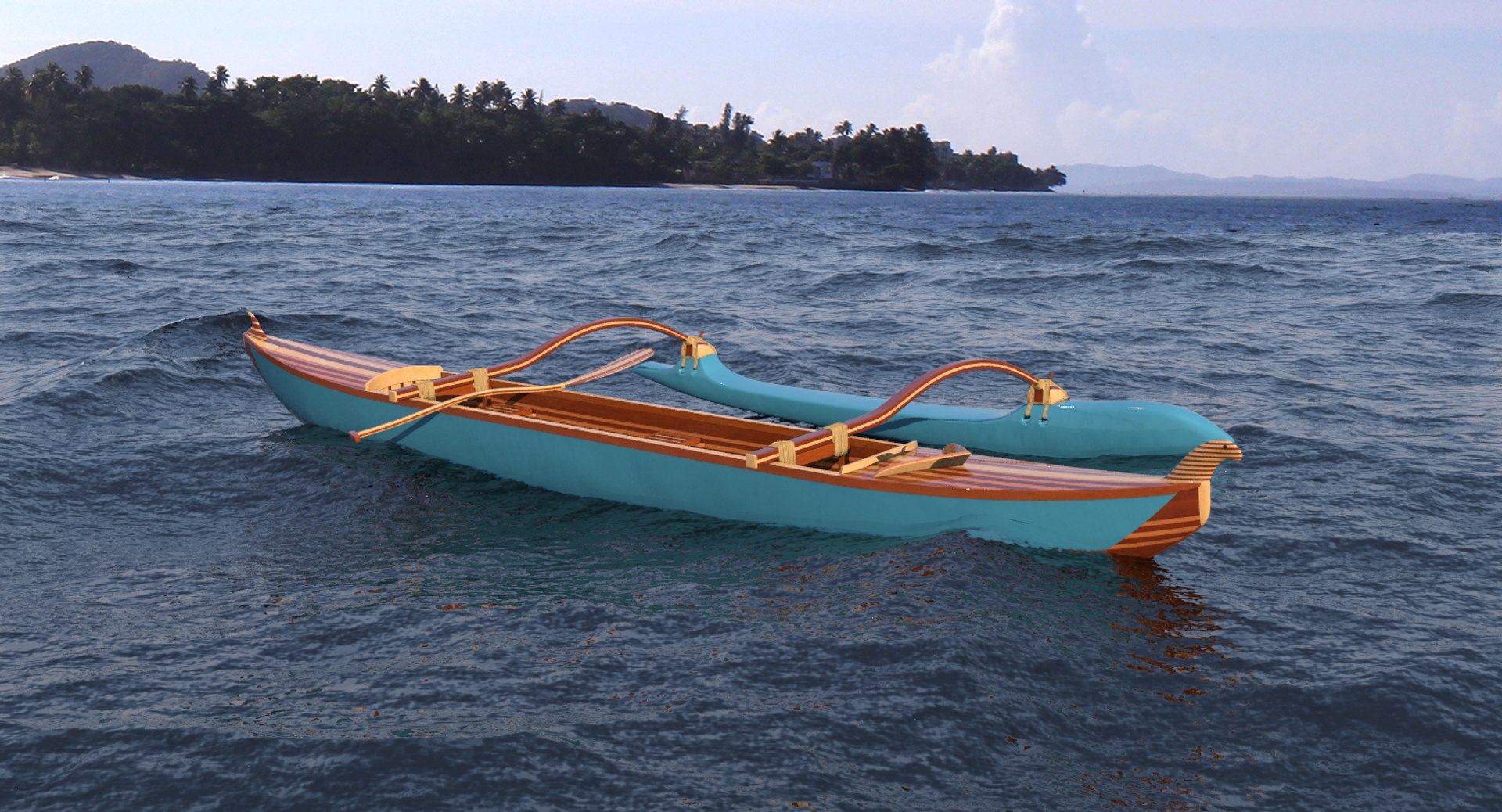 Outrigger Canoe 3D Model - TurboSquid 1277953