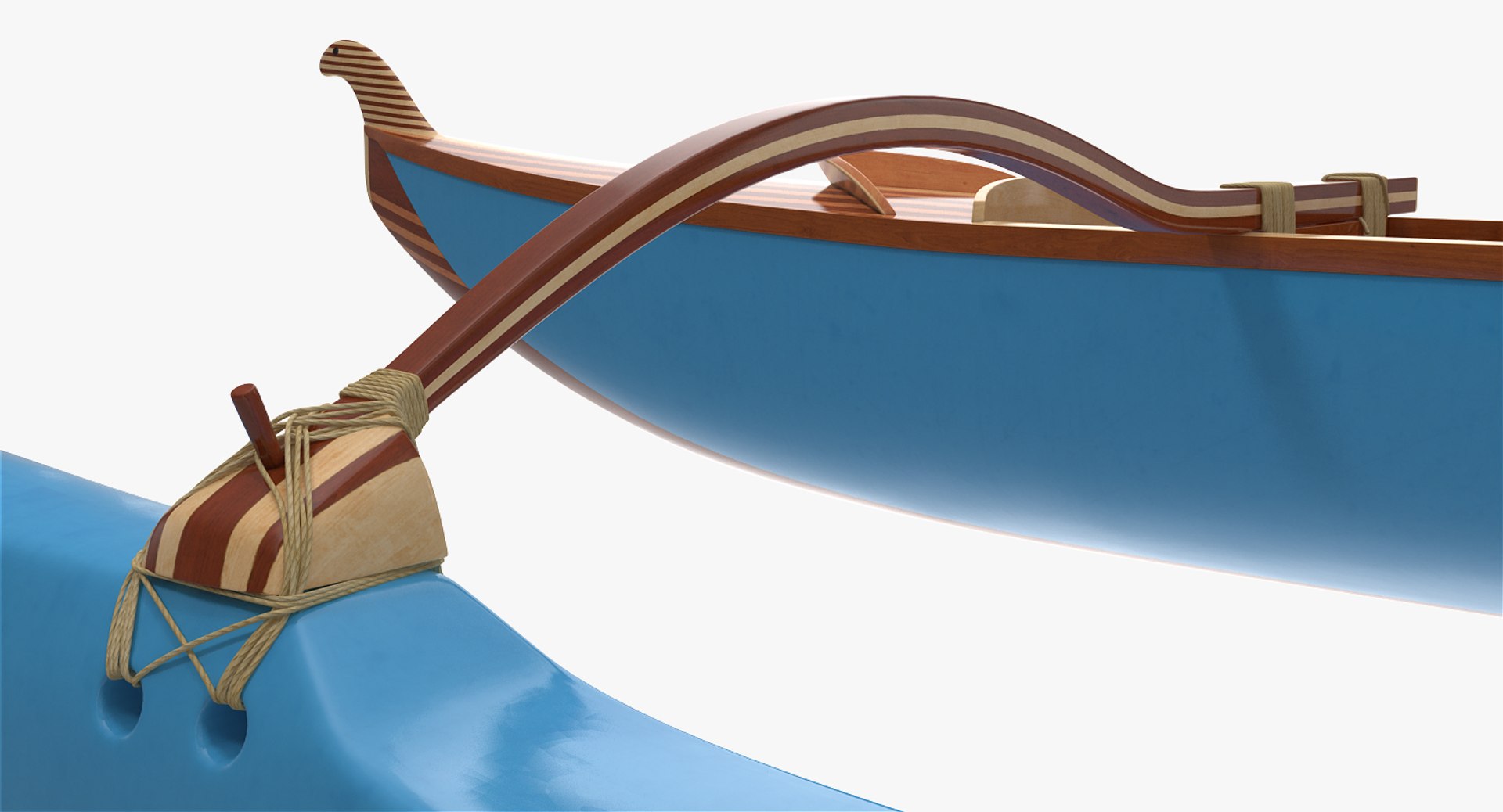 Outrigger canoe 3D model - TurboSquid 1277953