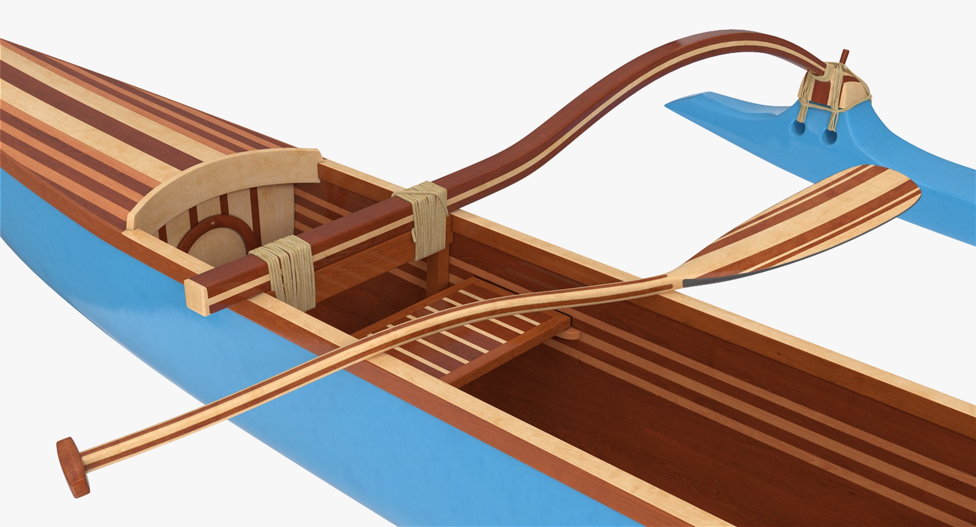 Outrigger canoe 3D model - TurboSquid 1277953