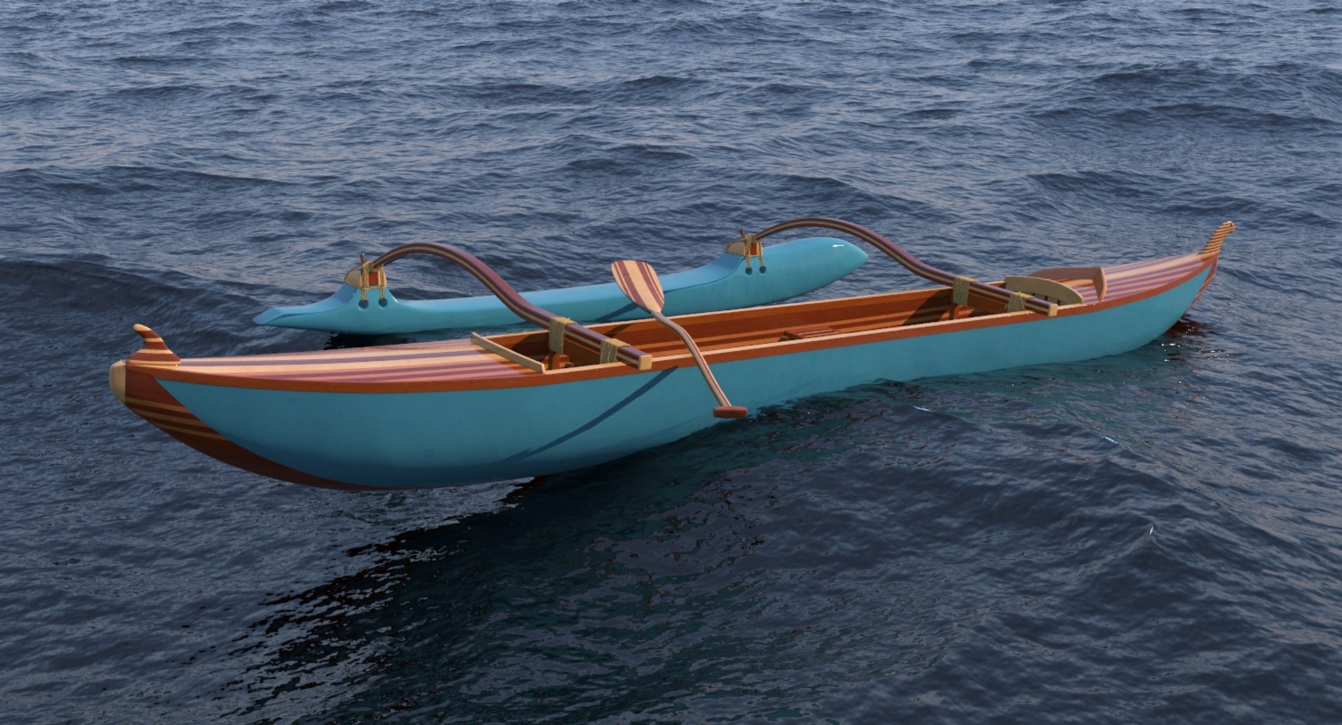 Outrigger Canoe 3D Model - TurboSquid 1277953