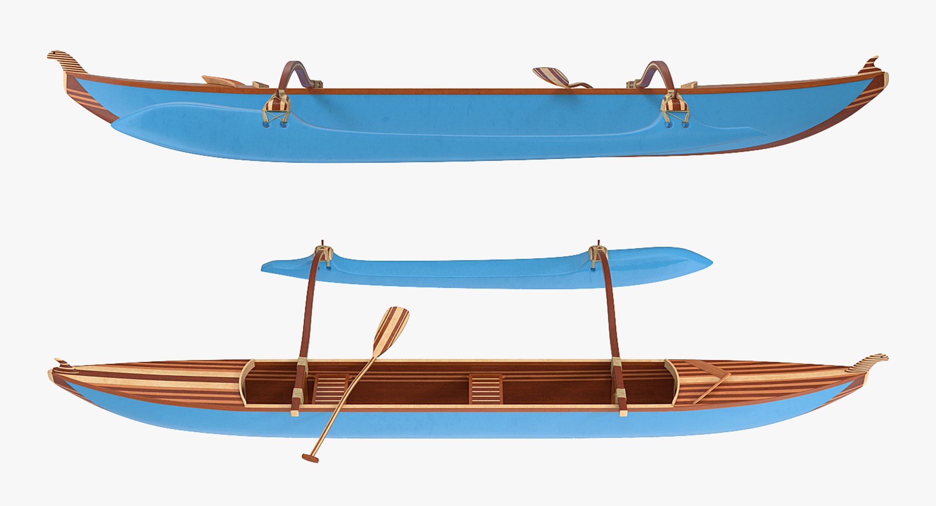 Outrigger Canoe 3D Model - TurboSquid 1277953