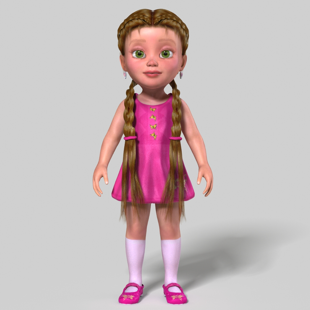 modelo 3d Sarah Child Girl Rigged - TurboSquid 762979