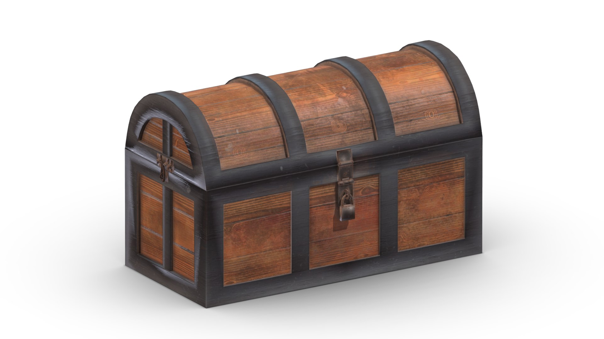 Treasure Chest Box 07 Low Poly PBR Realistic 3D Model - TurboSquid 1996036